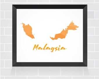 Malaysia poster | Etsy
