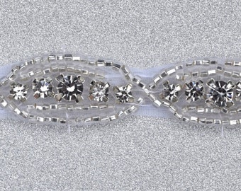 Crystal Rhinestone Trim by the Yard Wholesale Bridal Trim