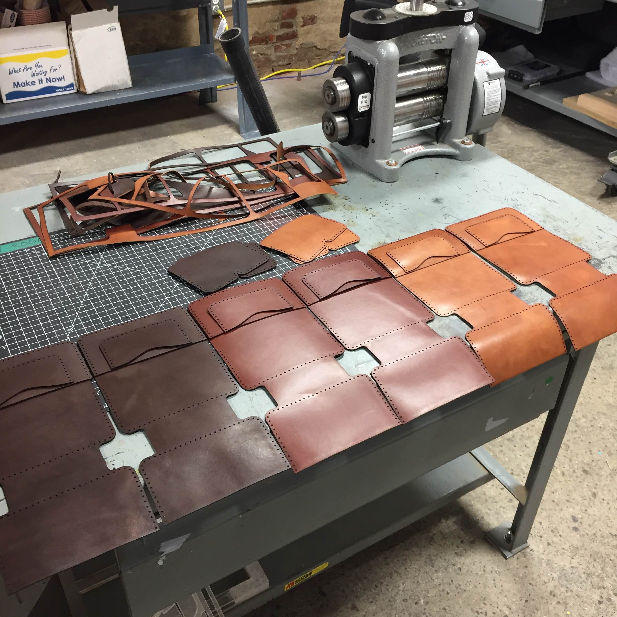 Quality cast acrylic Leather templates MADE in USA by MAKESUPPLY