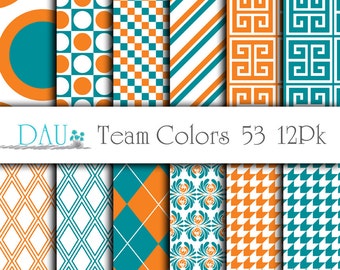 Miami dolphins color | Etsy