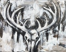 Unique elk painting related items | Etsy