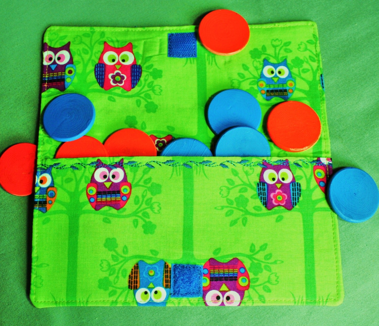 kid's travel tic tac toe game cute fabric board game