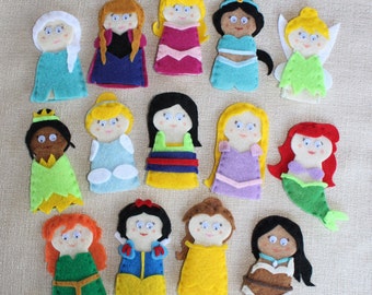 Unique felt finger puppets related items | Etsy