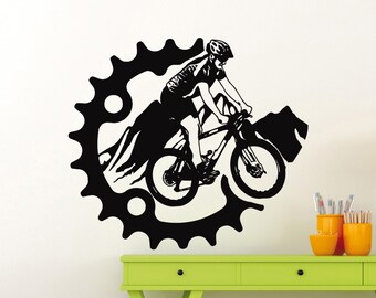 Mountain bike decal | Etsy