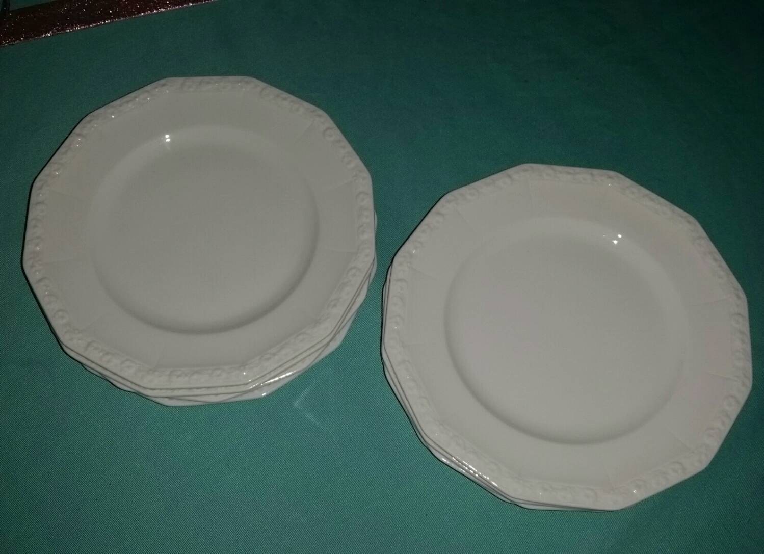 Rosenthal Maria Salad Plates White Fine China Set Of 8 Vintage – Haute ...
