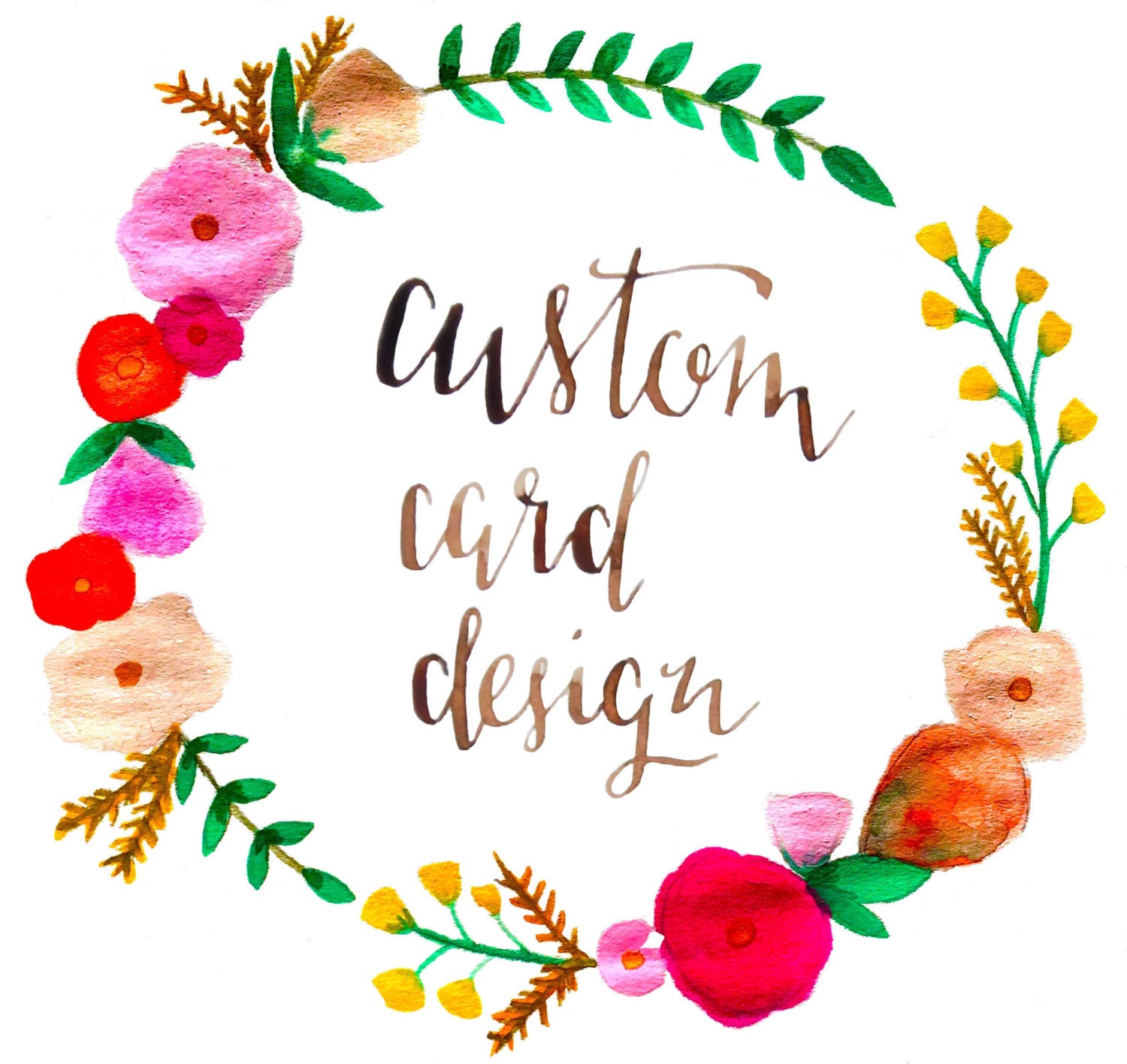 Custom Card Design by KMBLettering on Etsy