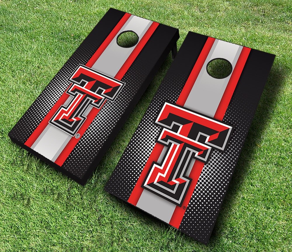 Officially Licensed Texas Tech Red Raiders Striped Cornhole