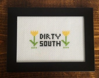 Dirty cross stitch | Etsy