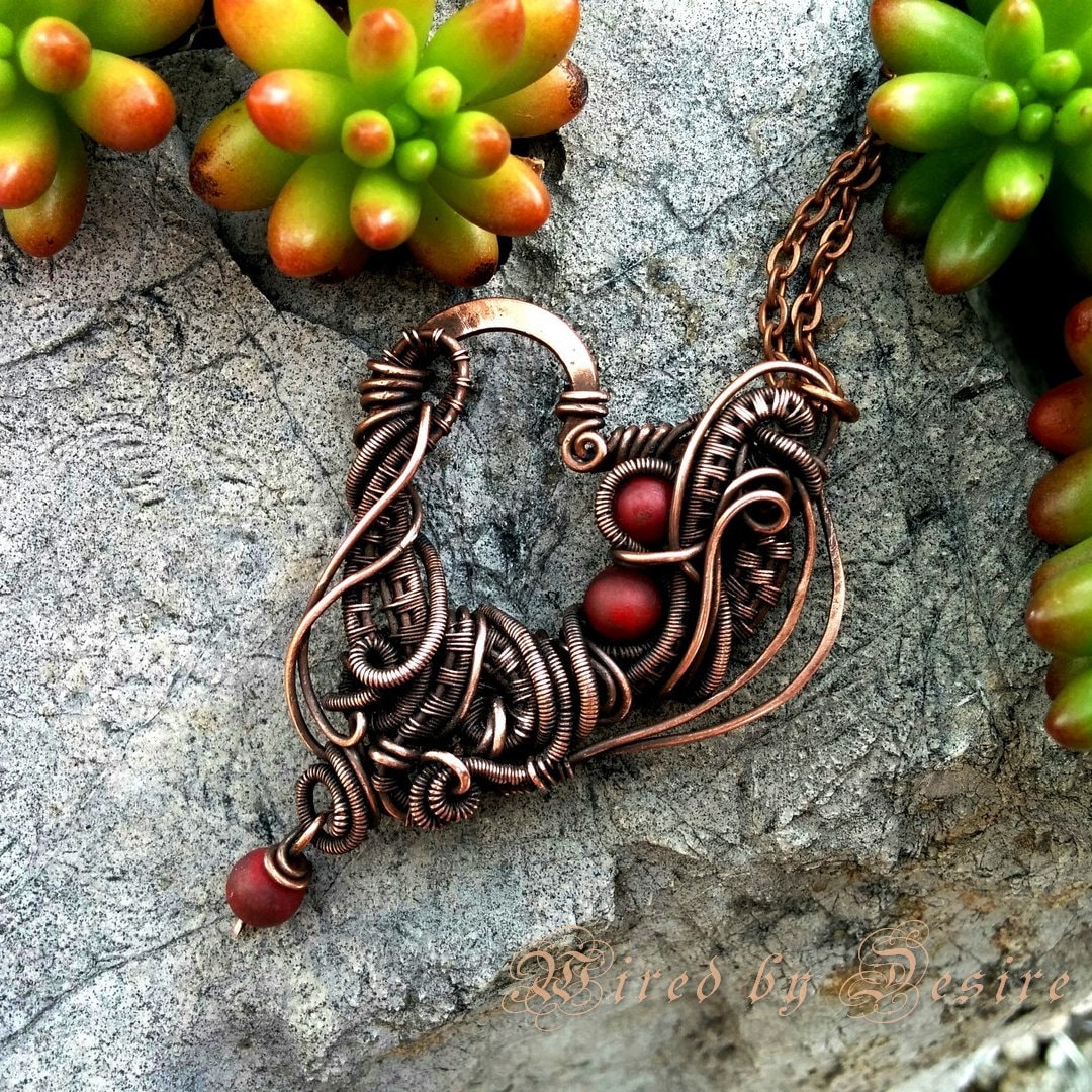 Original handmade wire wrapped jewelry by WiredWithDesire on Etsy