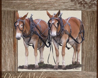 Draft horse art | Etsy