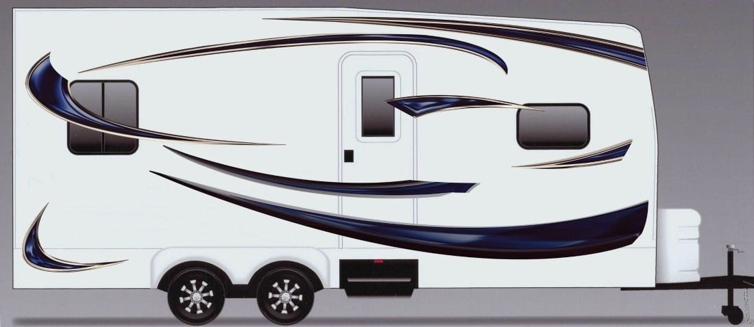 RV Trailer Camper Motorhome Large Vinyl Decals/Graphics