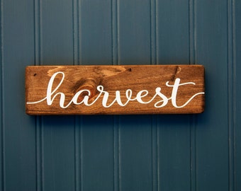 Unique harvest signs related items | Etsy