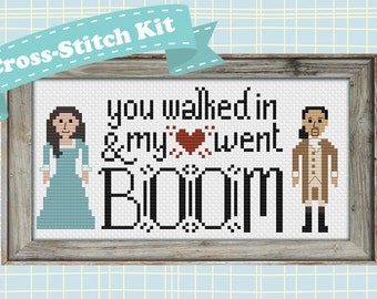 Hamilton Cross Stitch Pattern My Heart Went by SweetPrairieSkies