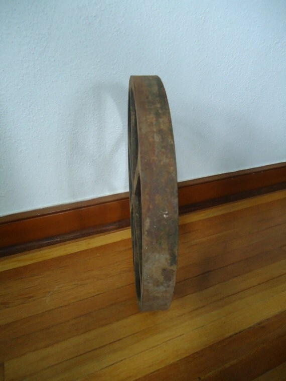 Vintage Metal Wheel 17 Old Metal wheel Farm