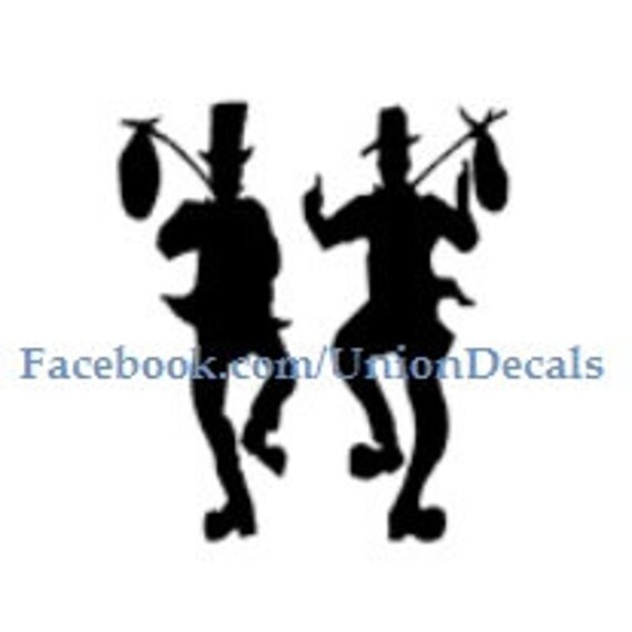 Dancing Tramps decal IBEW UNION STICKER