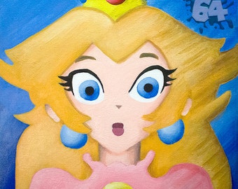 Mario 64 painting | Etsy