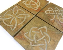 Unique celtic knot coasters related items | Etsy