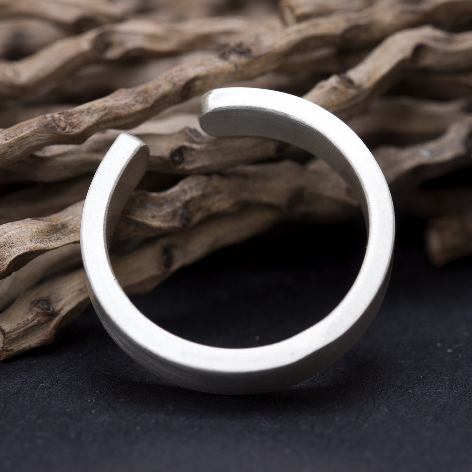 Sterling Silver Ring Unisex Ring Open Ring Silver Rings for