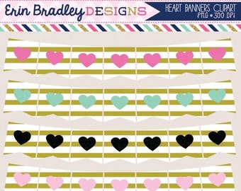 60% OFF SALE Banner Flag Clipart Blue Yellow by ErinBradleyDesigns