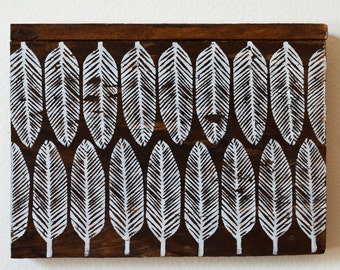 Handprinted Home Decor by JeanneMcGeeArt on Etsy