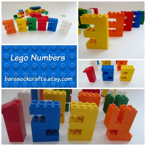 Items similar to Lego Numbers, Birthday Cake Number Three (3)- Lego ...