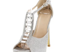 Popular items for rhinestone sandals on Etsy