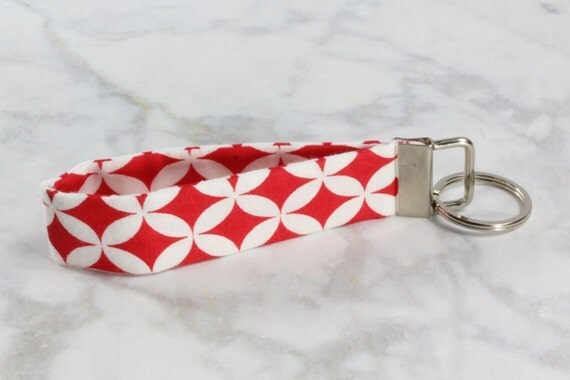 Fabric Key Chain / Fabric Key Fob / Short by LittleMooseStudio