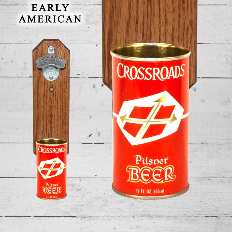 Crossroads Beer Wall Mounted Bottle Opener with by HandySam