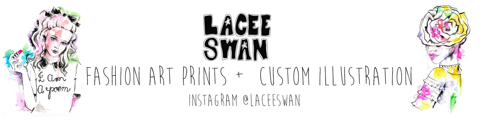 Fashion Art Prints Custom Illustration by Lacee Swan by laceeswan