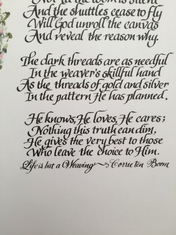 Tapestry Of Life Poem at Dorothy Bufkin blog