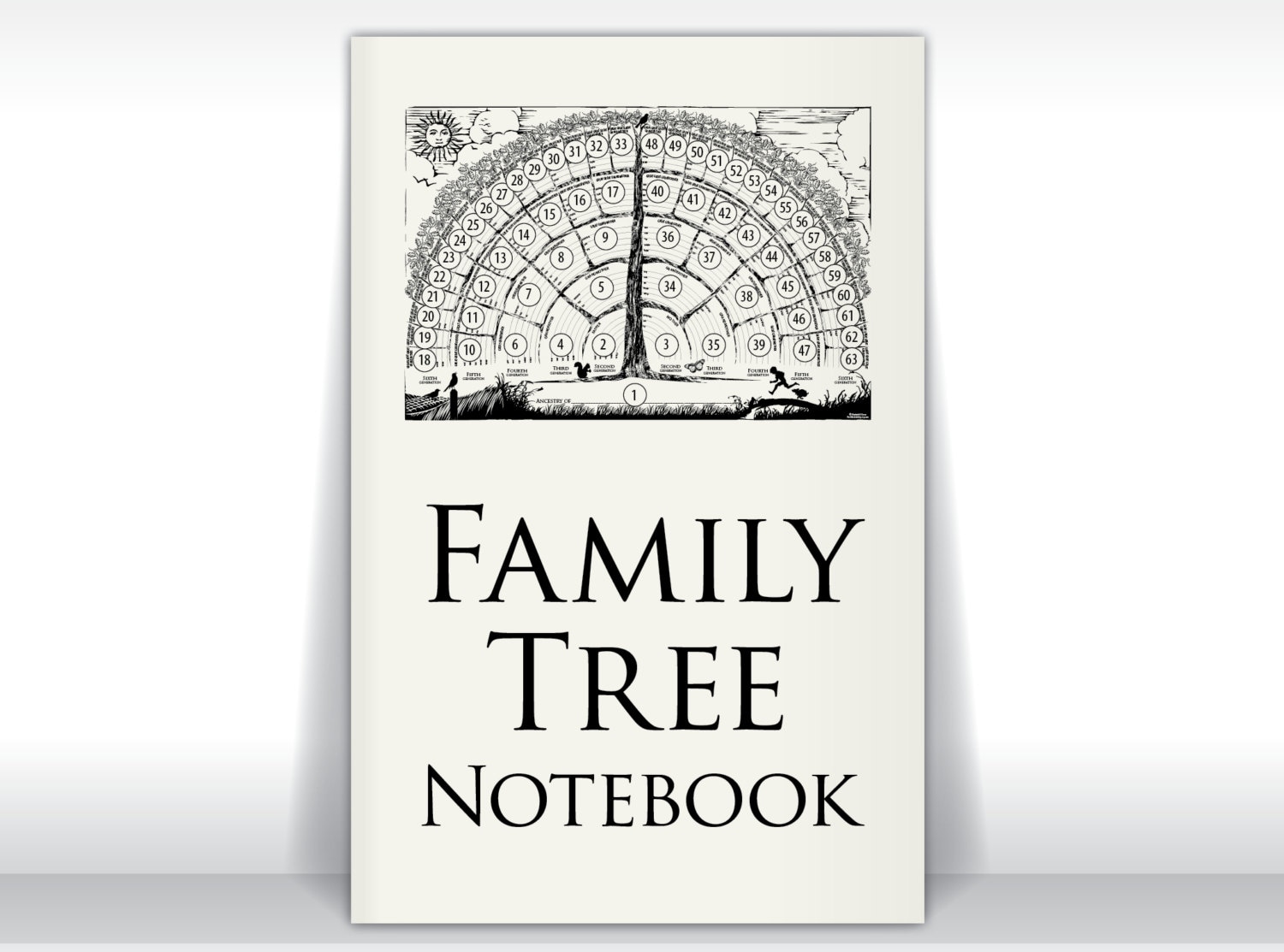 Family Tree Notebook Print Edition Get 2-per-order hand-write