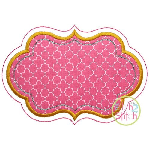 Applique Frame 3 Design For Machine Embroidery by TheItch2Stitch