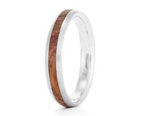 Popular items for silver wood ring on Etsy