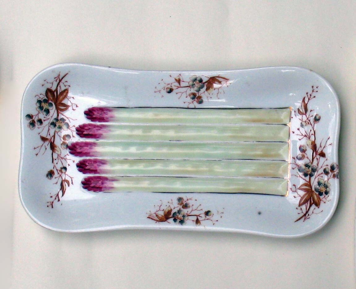 Vintage Majolica Asparagus Plate- French Country Design – Haute Juice