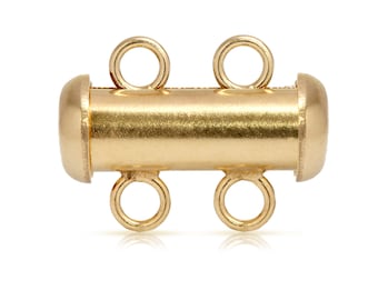 Clasp Slide Lock Tube Clasp with Bar 30mm x 1pc