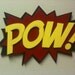 Comic Book POW Quote Wall Art/Plaque by WoodWearbyandrea on Etsy