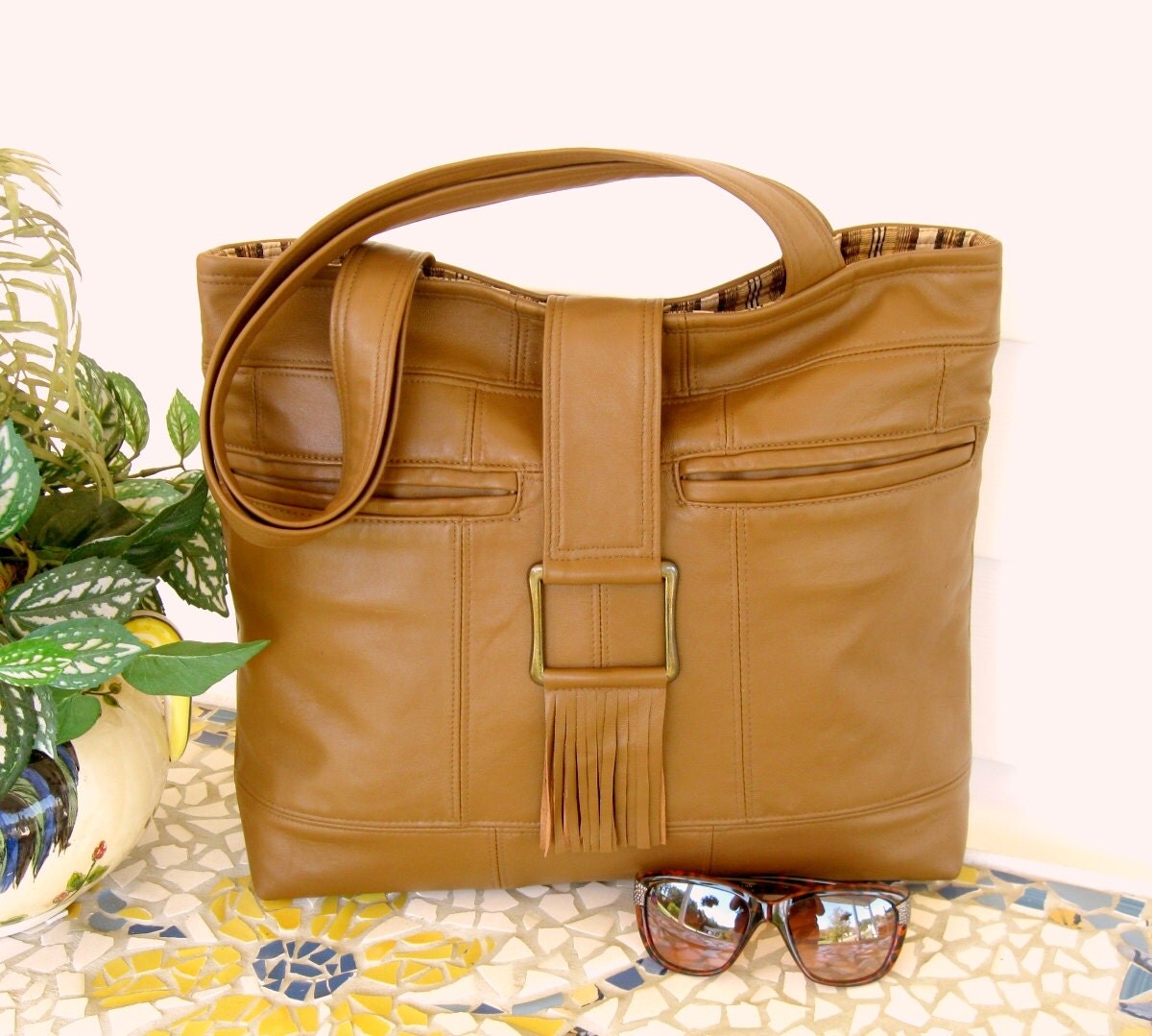 Recycled Leather Handmade Handbags by CarolinaPurses on Etsy