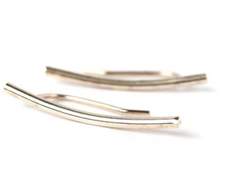 Curved ear crawlers | Etsy