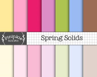 Easter Digital Paper Hello Spring Paper Pack Shabby Chic