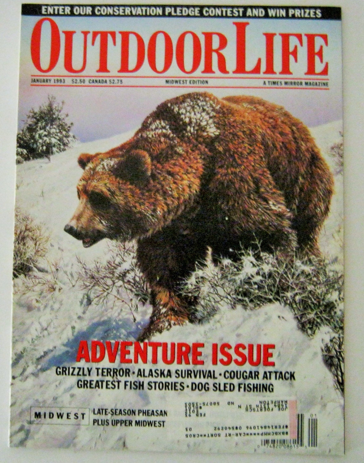 Outdoor Life Magazine January 1993 Adventure Issue by Lizsbackroom