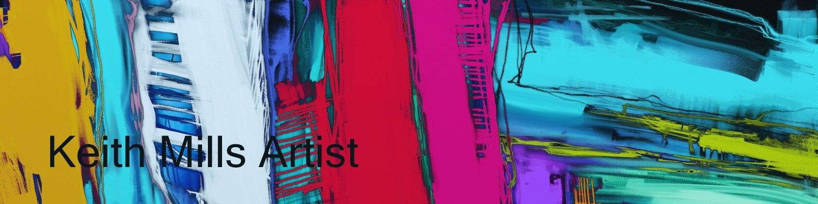 Keith Mills Artist Cats Dogs Abstract Art by KeithMills on Etsy