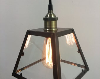 Copper kitchen light | Etsy