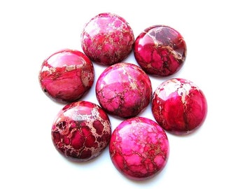 Round pink stone | Etsy