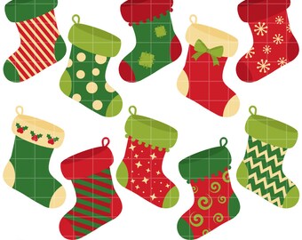 Unique stocking clip art related items | Etsy