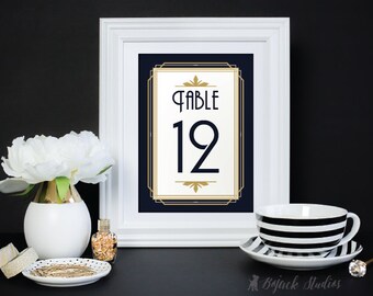 1920s table numbers | Etsy