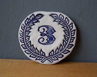 Ceramic house plaque | Etsy