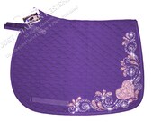 Original Crystal Embellished Show Saddle by JustCharminDesigns