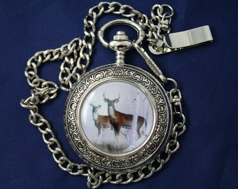 Deer pocket watch | Etsy