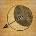 Arrow Through the Moon Graphic Digital by VintageRetroAntique