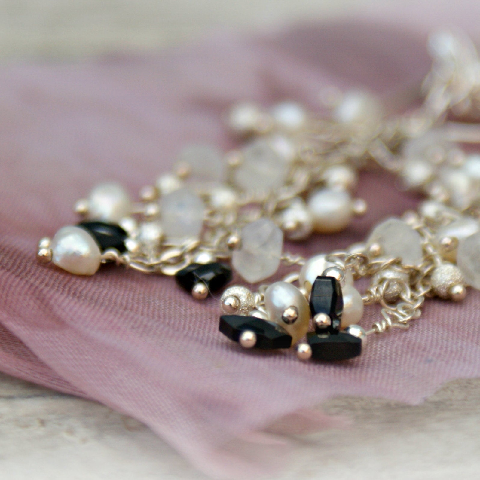 Gemstone & Fabric Jewelry as unique as YOU are. by moonwingcrafts